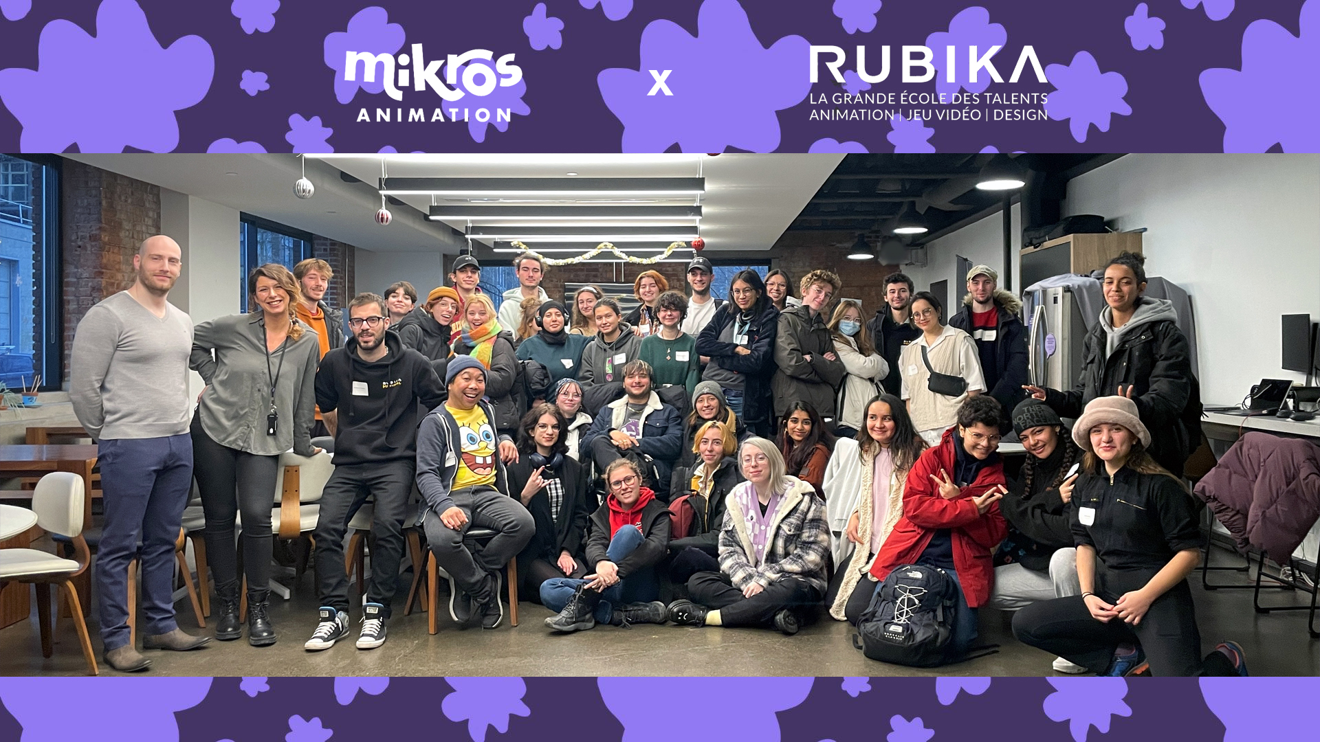 The RUBIKA Montreal school visits Mikros Animation - Mikros Animation